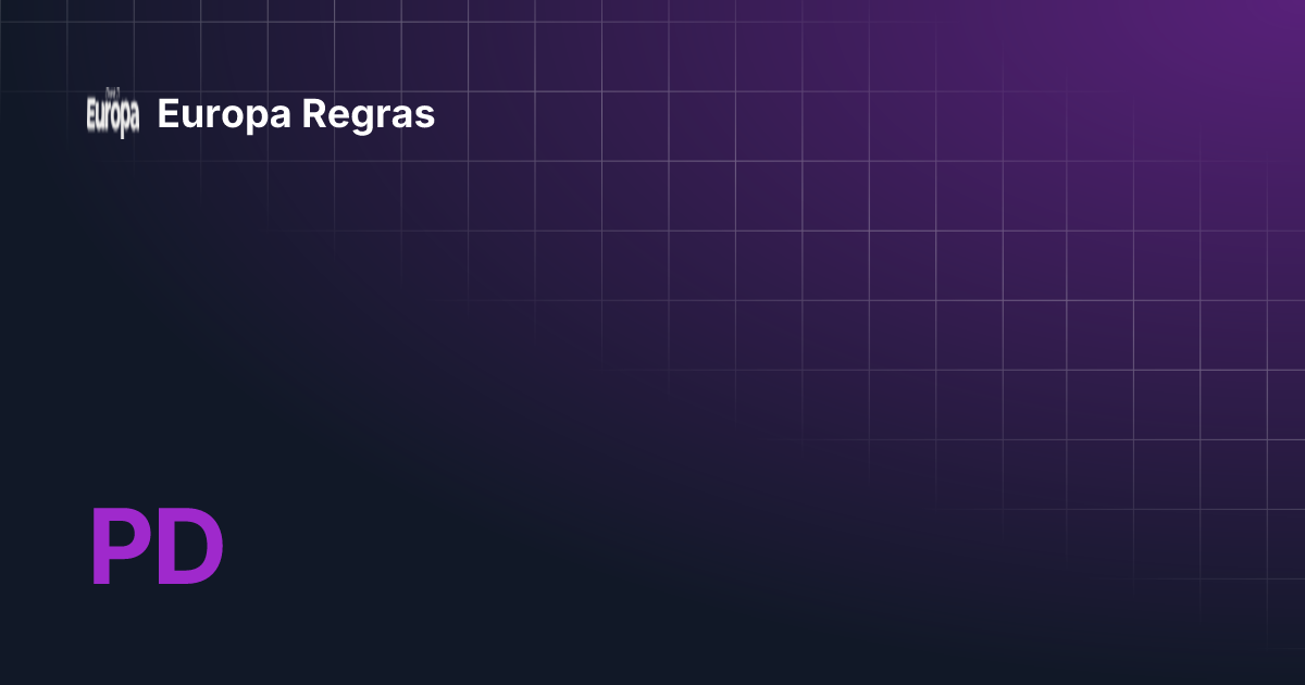 PD | Europa Regras